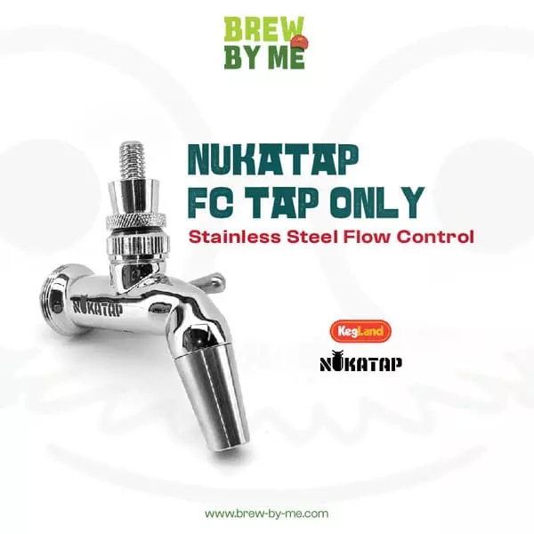 NUKATAP - FC Tap Only (Stainless Steel - Flow Control) - Brew-By-Me