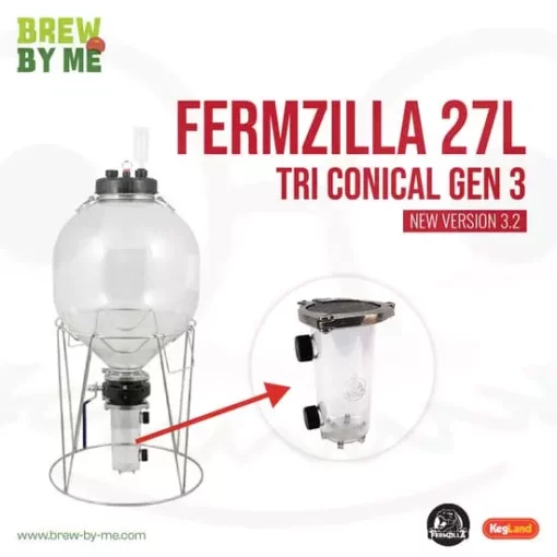 ถังหมัก FermZilla - 27L - Tri-Conical Uni Tank Gen3.2 - Brew-By-Me